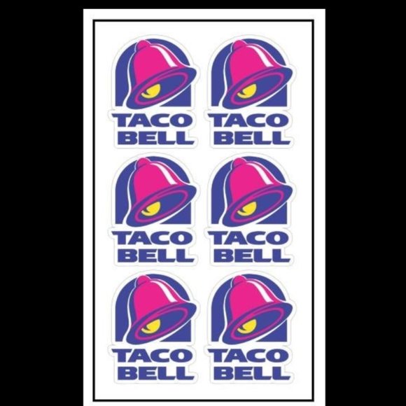 Design | Taco Bell Laminated Stickers 1574 | Poshmark